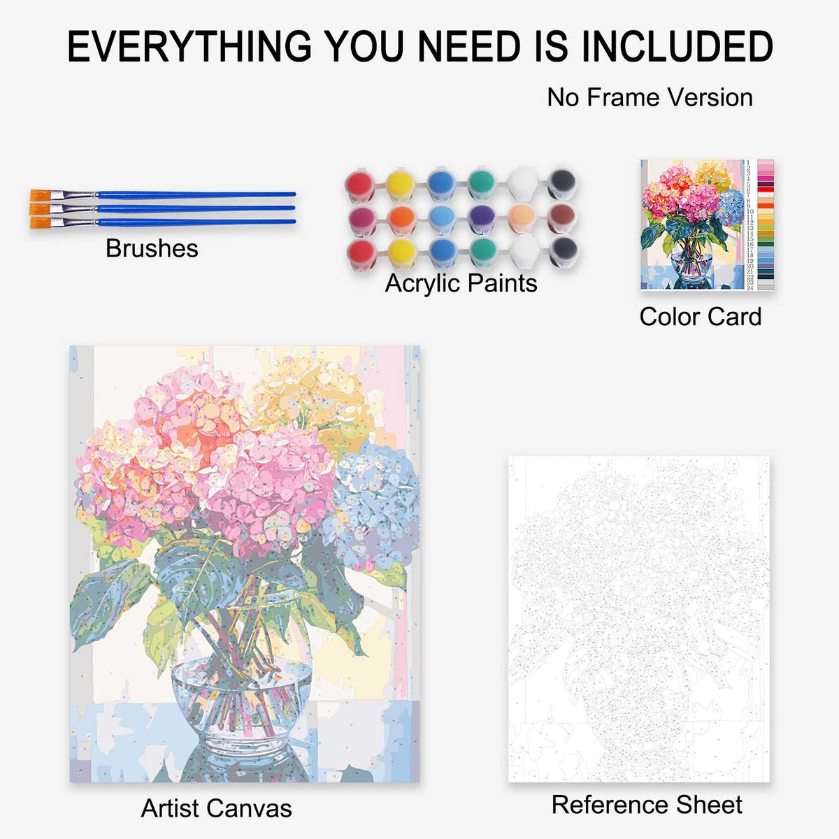Elegant Flower Bouquet Paint by Numbers – Tucocoo
