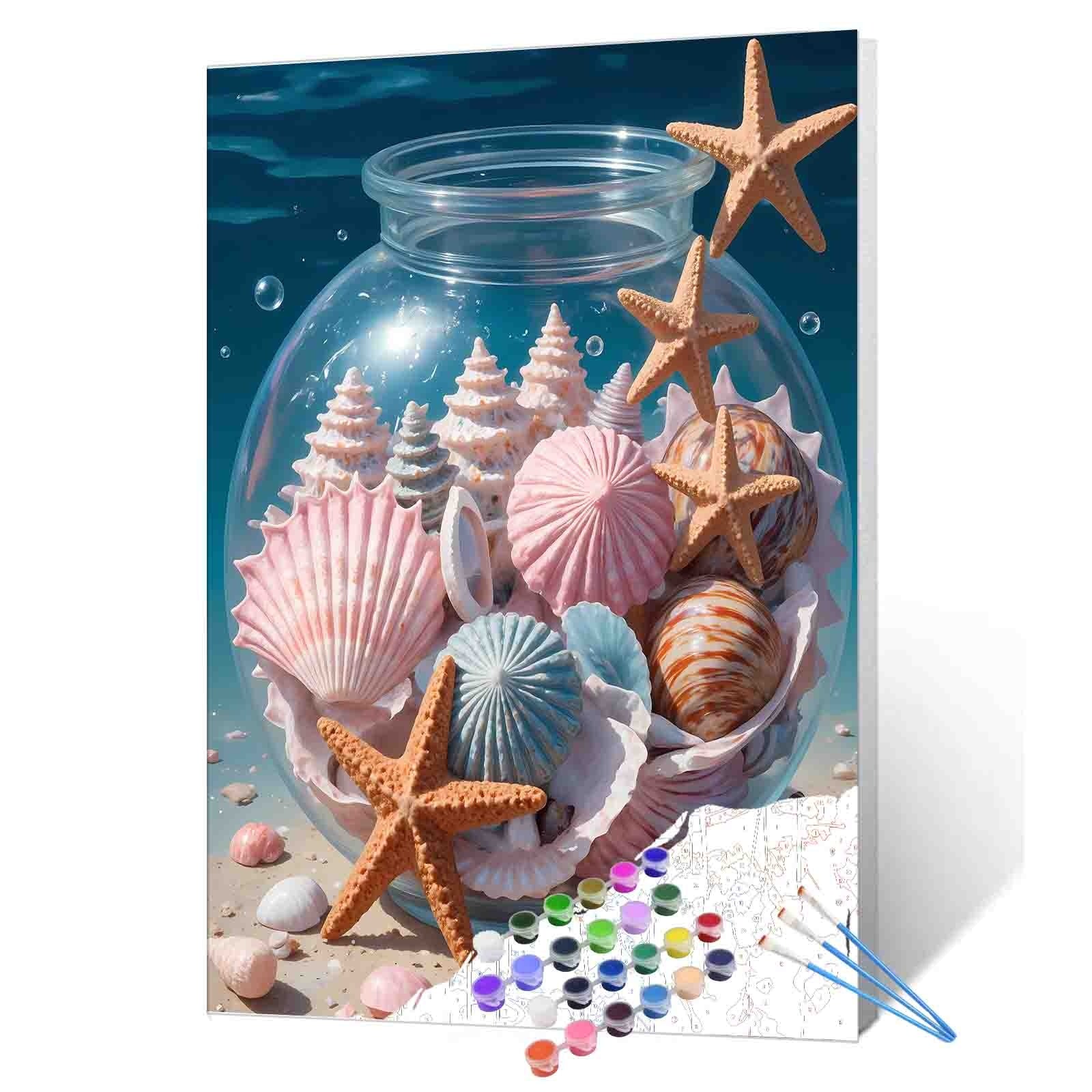Undersea Shell Collection Paint by Numbers – Tucocoo