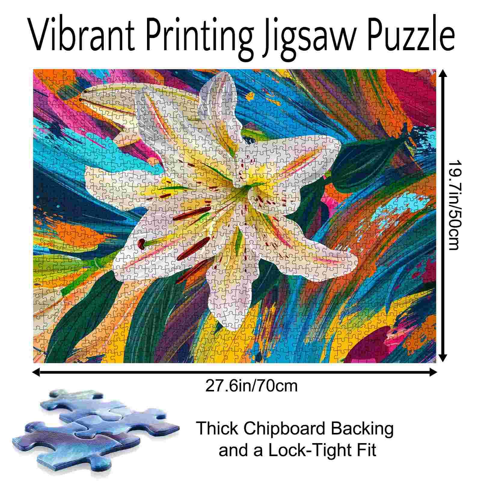 Vivid Lily Bloom Jigsaw Puzzle – Tucocoo