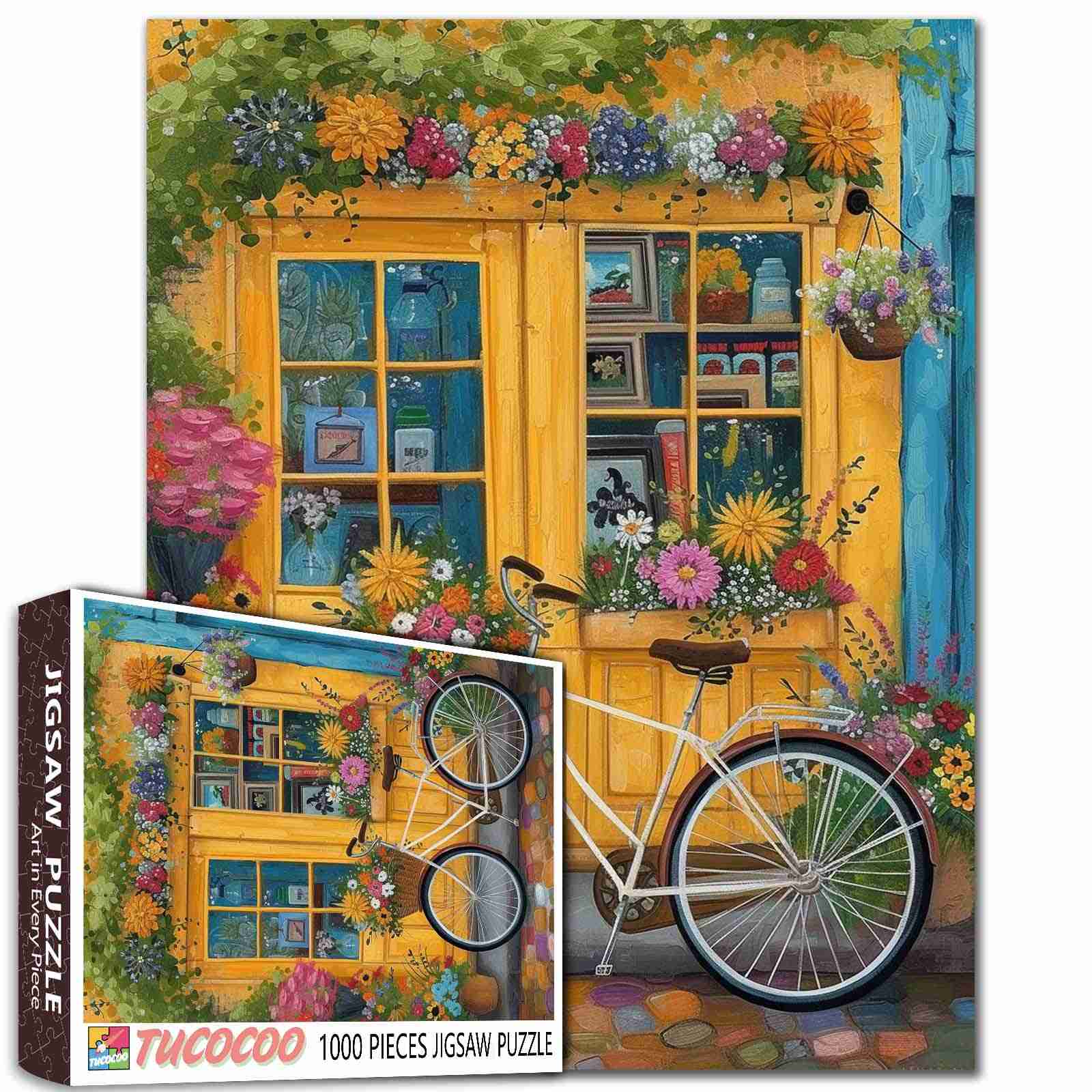 Yellow Window Bloom Jigsaw Puzzle – Tucocoo