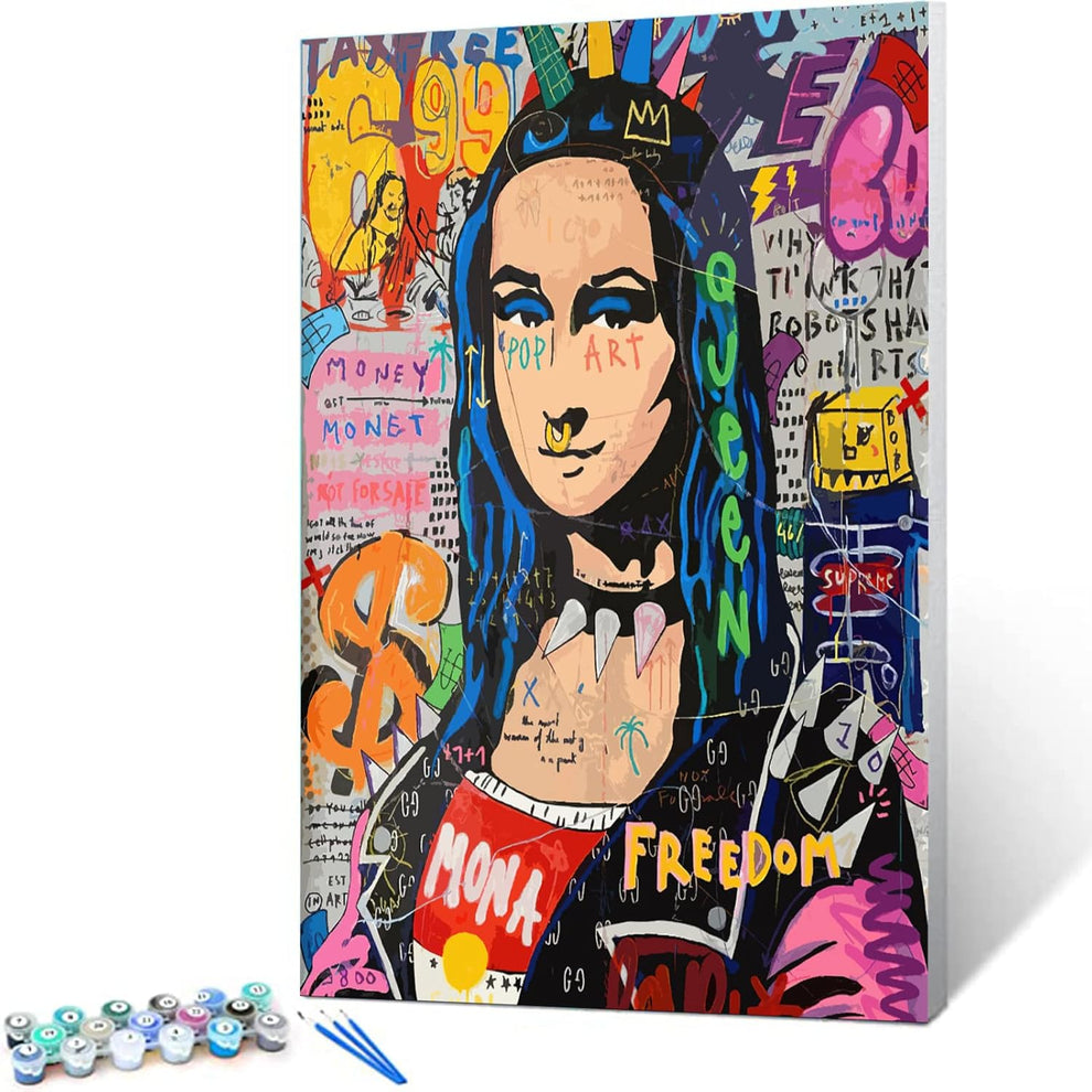 Abstract Mona Lisa Paint by Numbers – Tucocoo