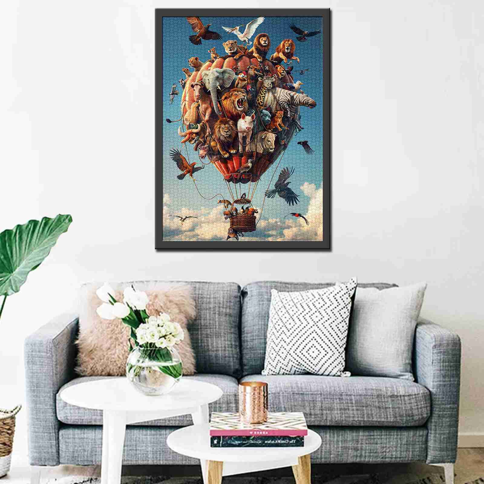 Animals Hot Air Balloon Jigsaw Puzzle – Tucocoo