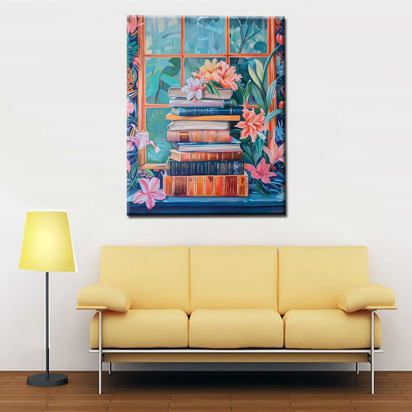 Books and Flowers by the Window Paint by Numbers – Tucocoo
