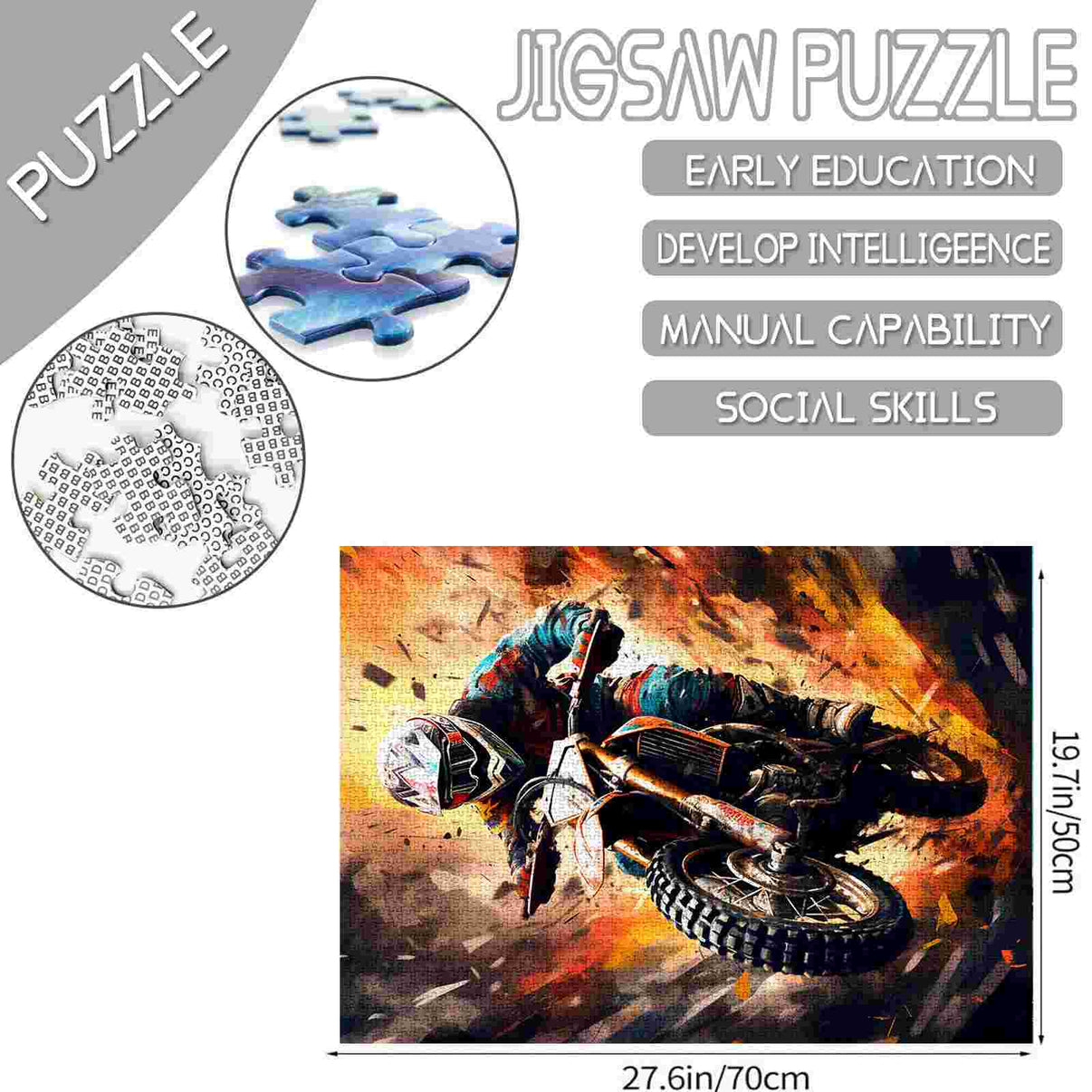 Walarky Extreme Motorbike Racing Jigsaw Puzzle – Tucocoo