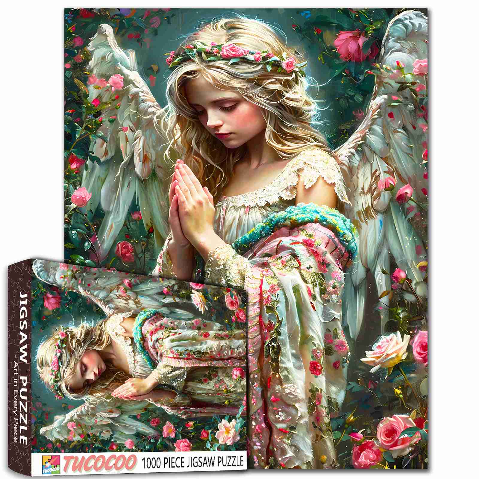 Garden Prayer Angel Jigsaw Puzzles – Tucocoo