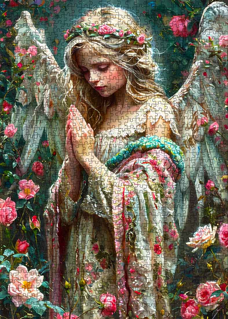 Garden Prayer Angel Jigsaw Puzzles – Tucocoo
