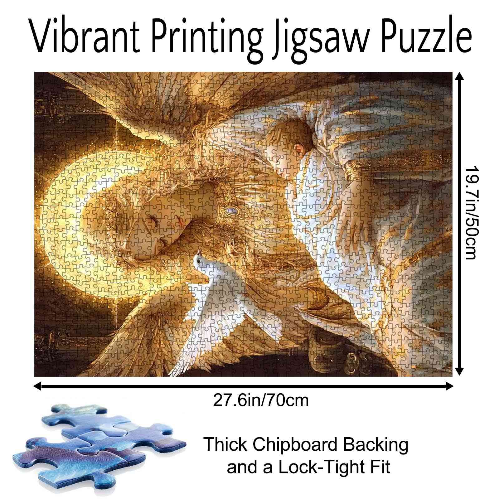 Golden Angel with Baby Jigsaw Puzzles – Tucocoo