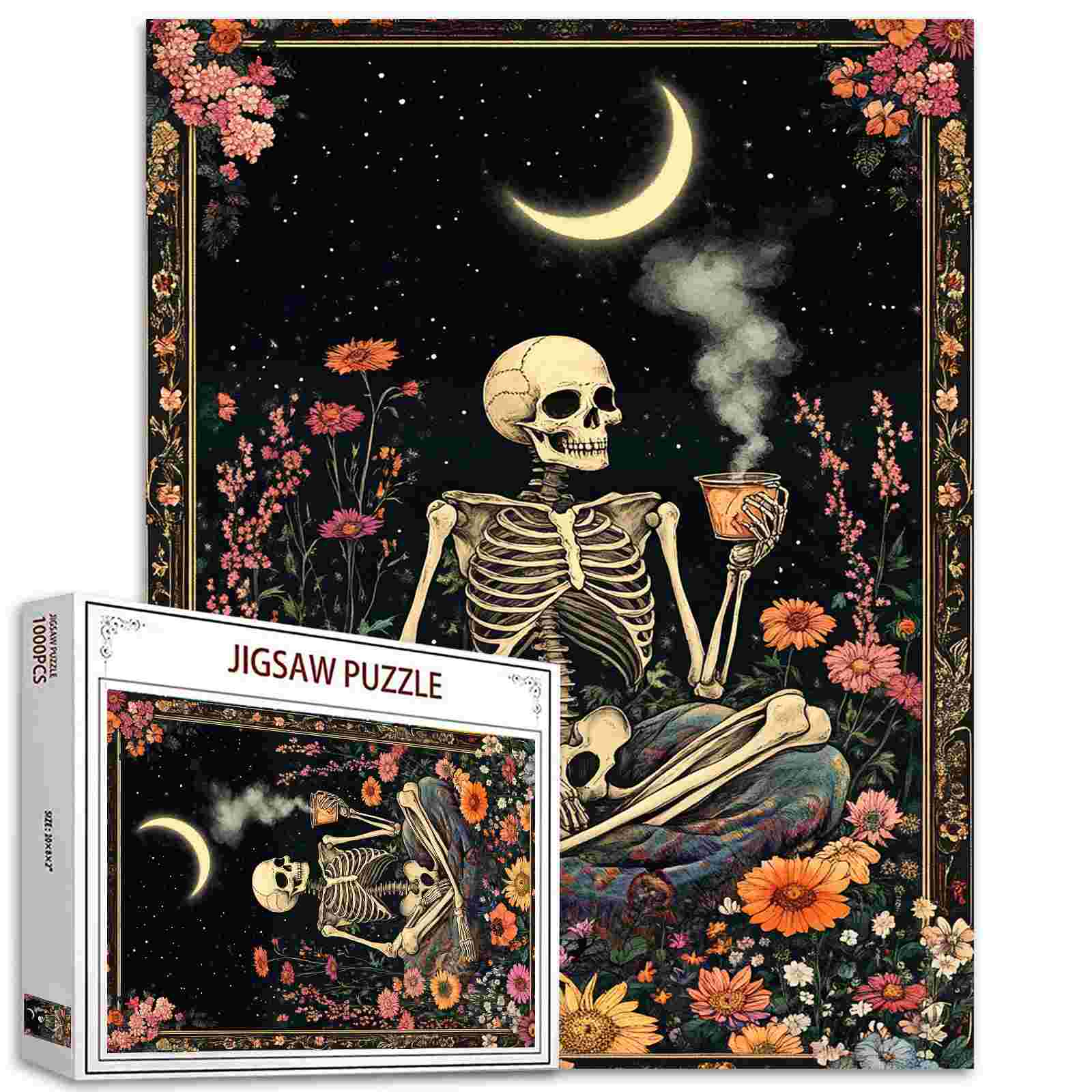 Moonlit Skeleton Jigsaw Puzzle – Tucocoo
