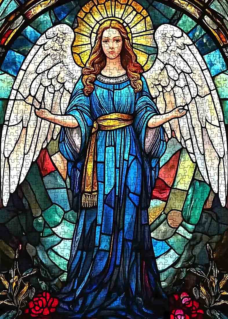 Stained Glass Angel Jigsaw Puzzle – Tucocoo