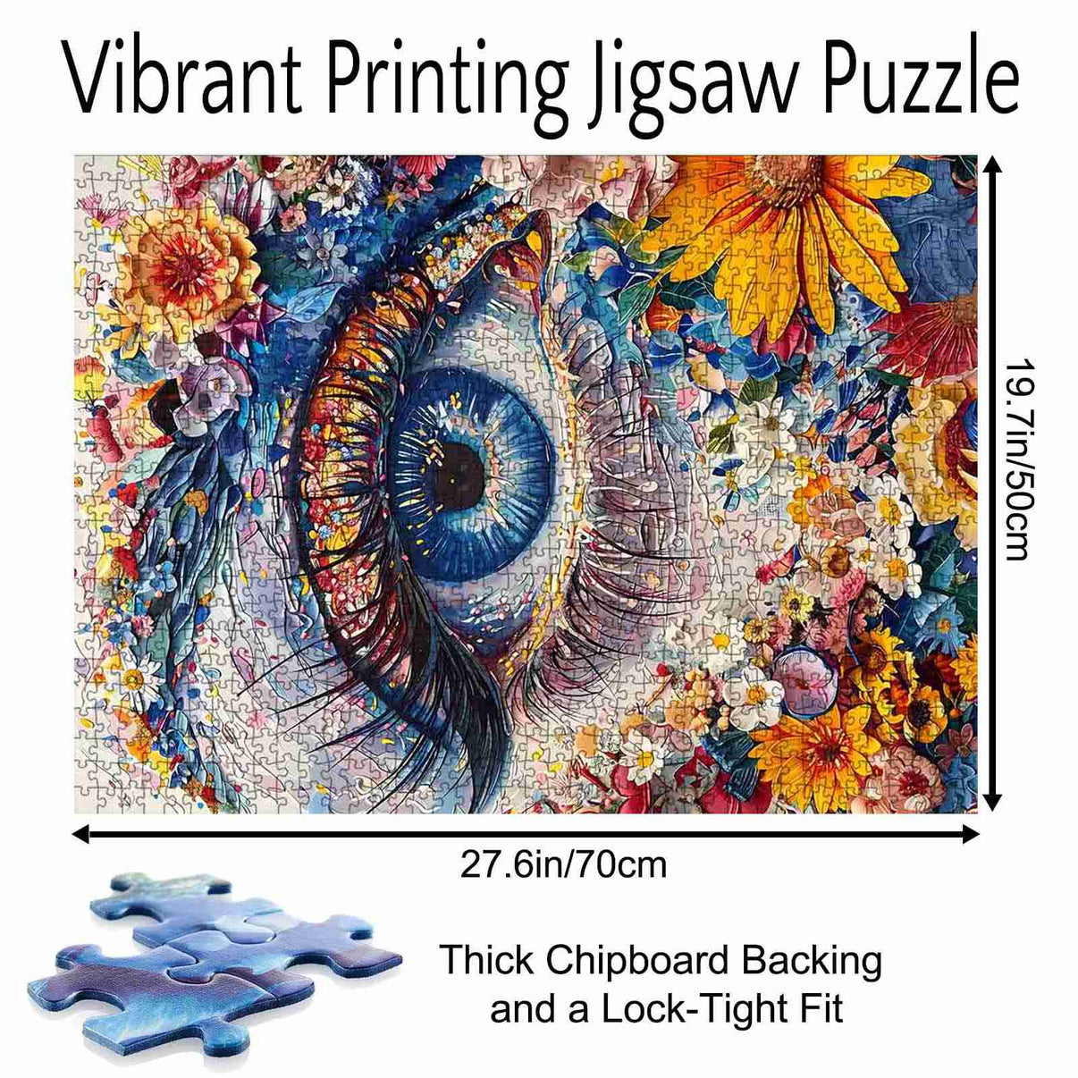 Vivid Floral Eye Jigsaw Puzzles – Tucocoo